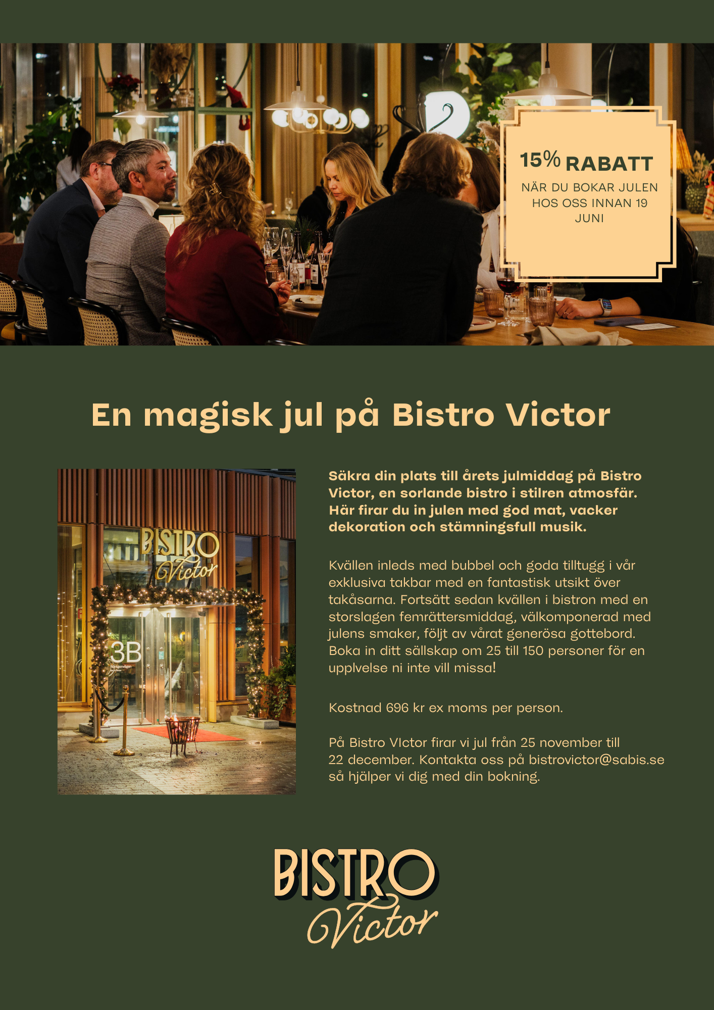 Bistro Victor – Restaurang & Takbar i Solna/Sundbyberg